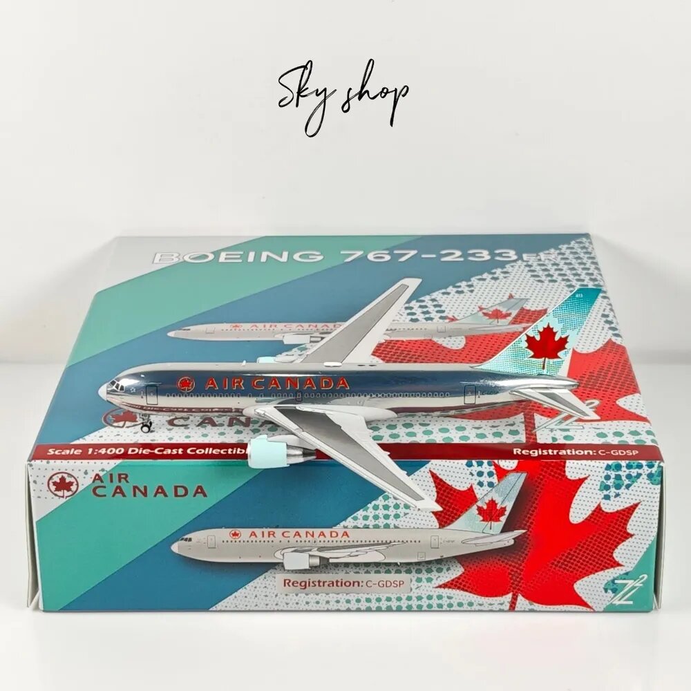 Z2 MODEL1:400 модель самолета металлическая, Air Canada Боинг B767-200