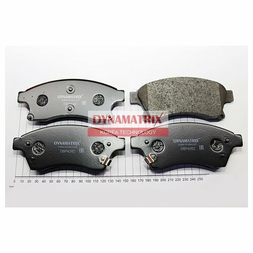 Комплект передних тормозных колодок Dynamatrix-Korea DBP4262 для Chevrolet Aveo, Cruze; Opel Astra