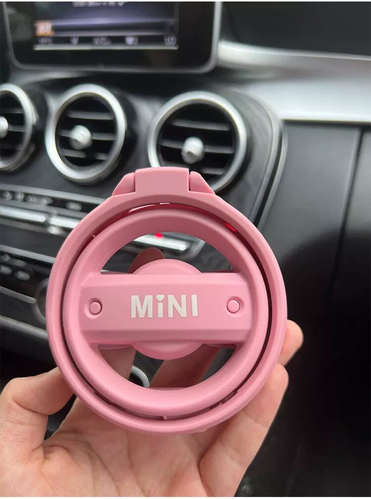 Универсальный ковш для стаканов малиновый с логотипом MINI для Mercedes C, E, G