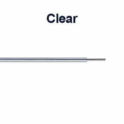 Провод PTFE Silver Plated 1-50 м 28AWG 0.08mm, Clear, 1 meter