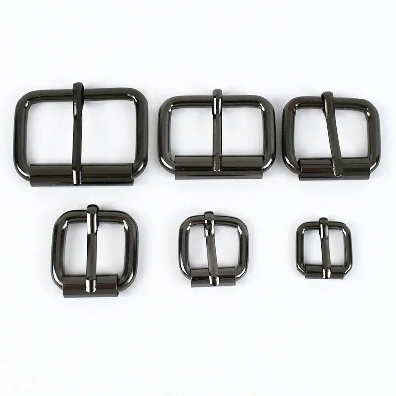 Металлические пряжки Meetee 13-38 мм Черный, 38mm-10Pcs, GunBlack