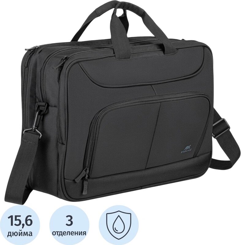 Сумка для ноутбука RIVACASE 8432 black Tegel-ECO 15.6' /6