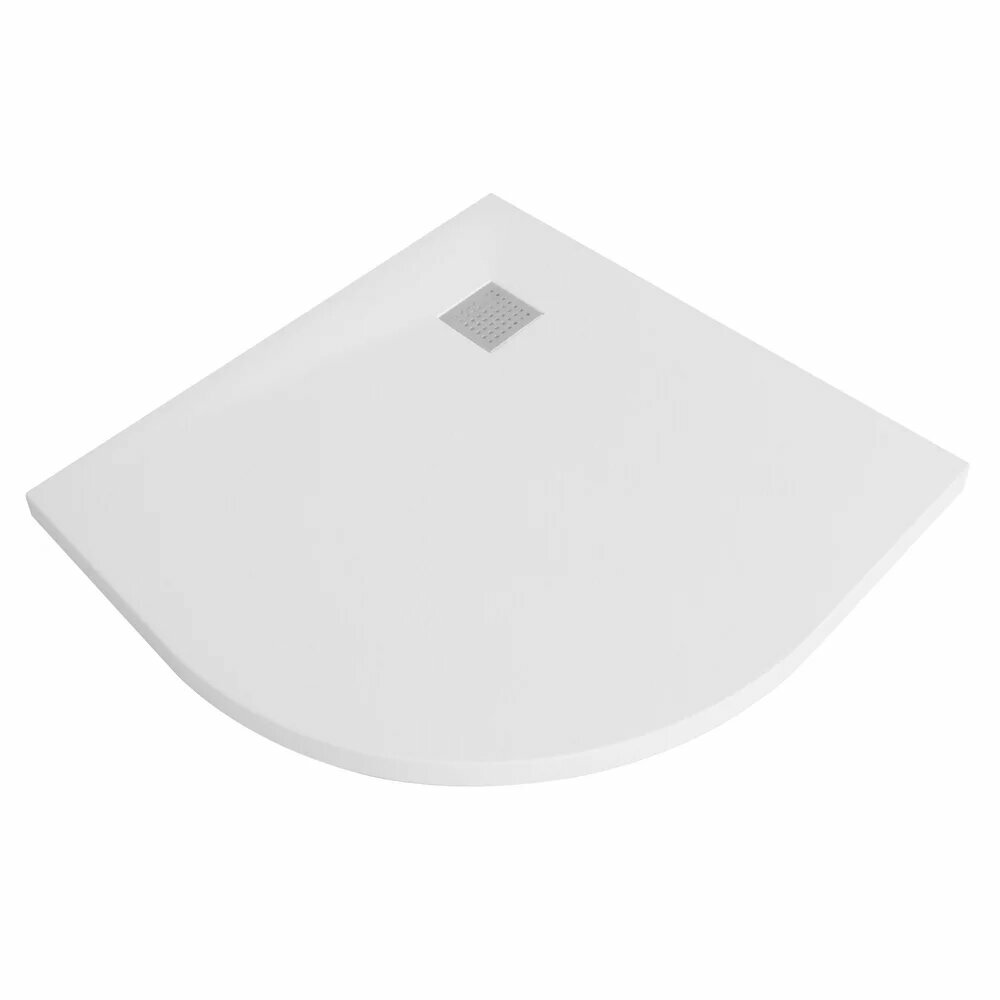 Поддон для душа Wasserkraft Main 41T01 90x90 см, угловой, пластиковый, низкий, с антискользящим покрытием, немецкий