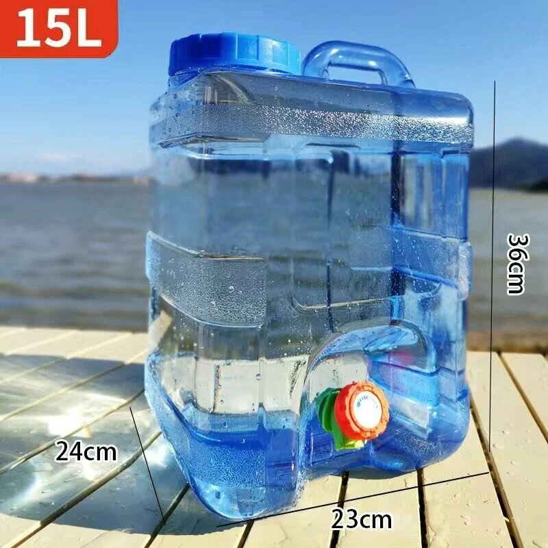 Контейнер цистерны с водой для пикника ведра бочки для воды на открытом воздухе портативный с / кран 15L