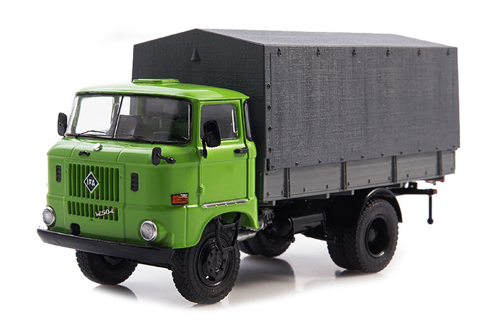 Модель коллекционная SSM Ifa W50L бортовой с тентом зеленый / ifa W50L бортовой с тентом зеленый