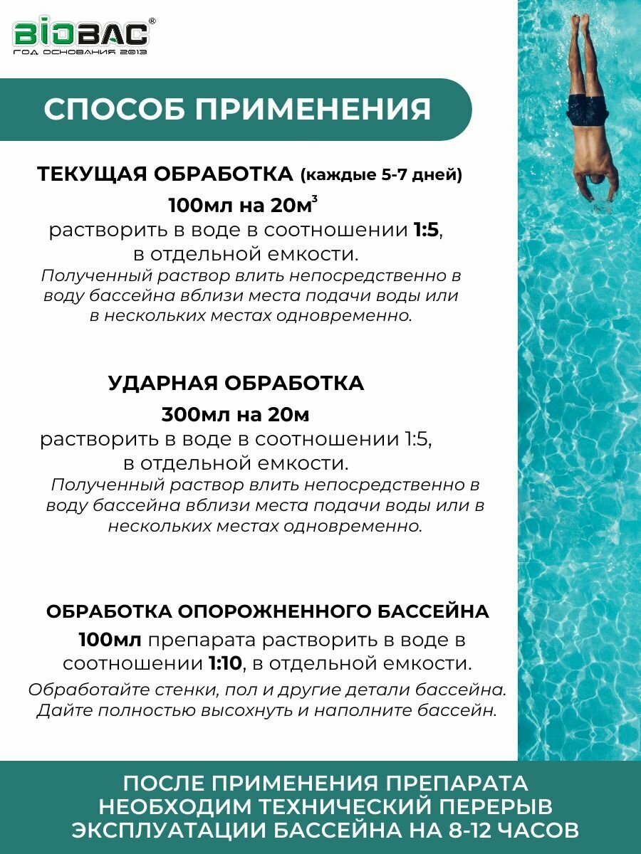 Средство для бассейнов Альгицид, против водорослей — фото 1