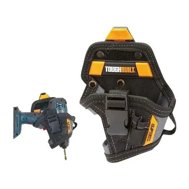 ToughBuilt Сумка для инструментов, черная, желтая, ABS пластик, брезент, 18x12 см