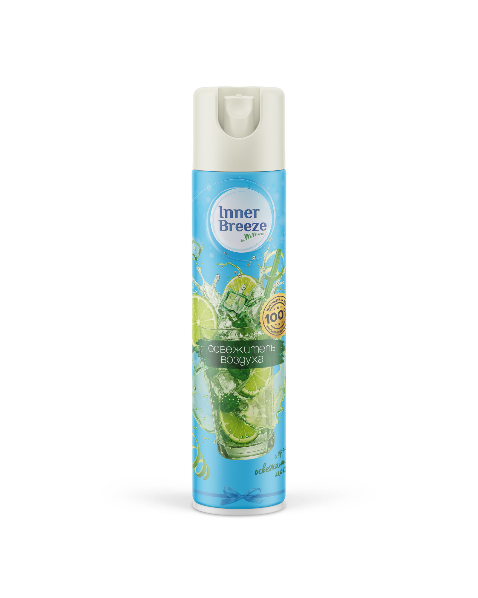 Освежитель воздуха аэрозольный Inner Breeze Мохито 300 мл, с ароматом лайма и мяты