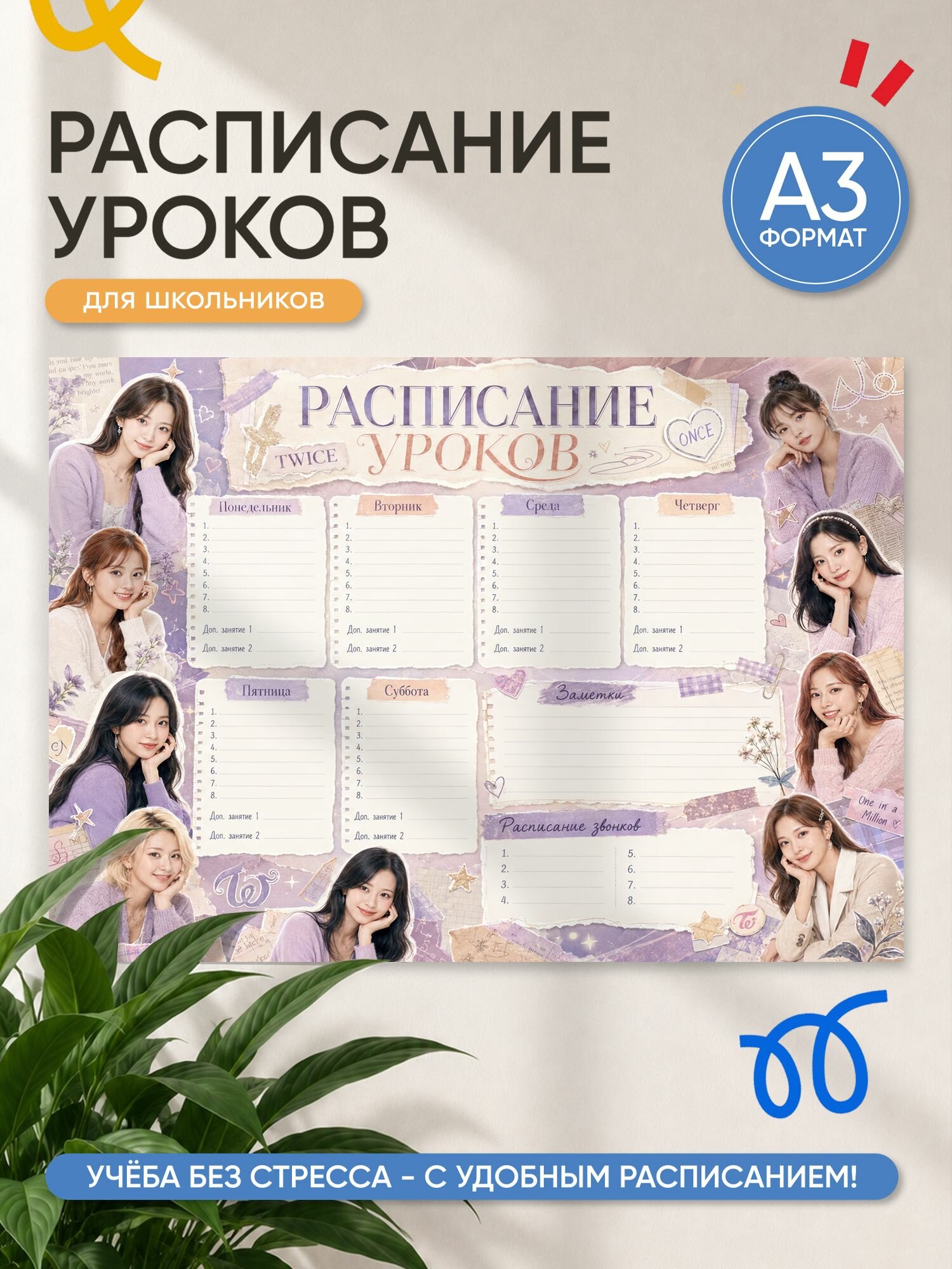 Расписание уроков Twice, Твайс