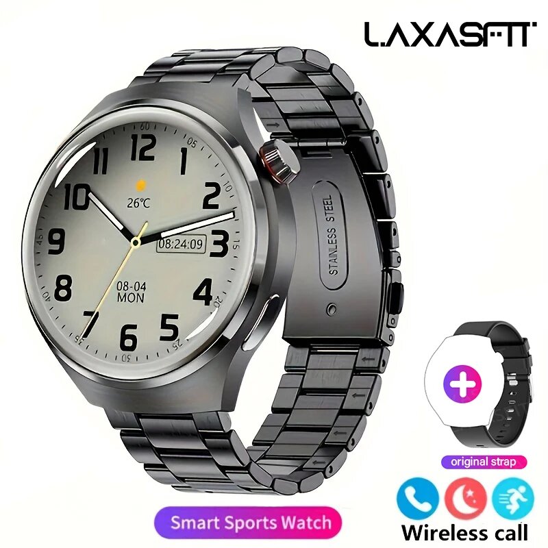 Умные Часы LAXASFIT Для Мужчин И Женщин С HD-дисплеем, Пульсометром, Bluetooth-вызовами, NFC, Фитнес-трекером