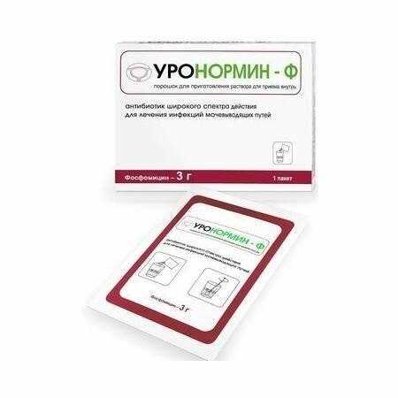 Уронормин-Ф, порошок 3 г, пакетик 8 г, 1 шт.