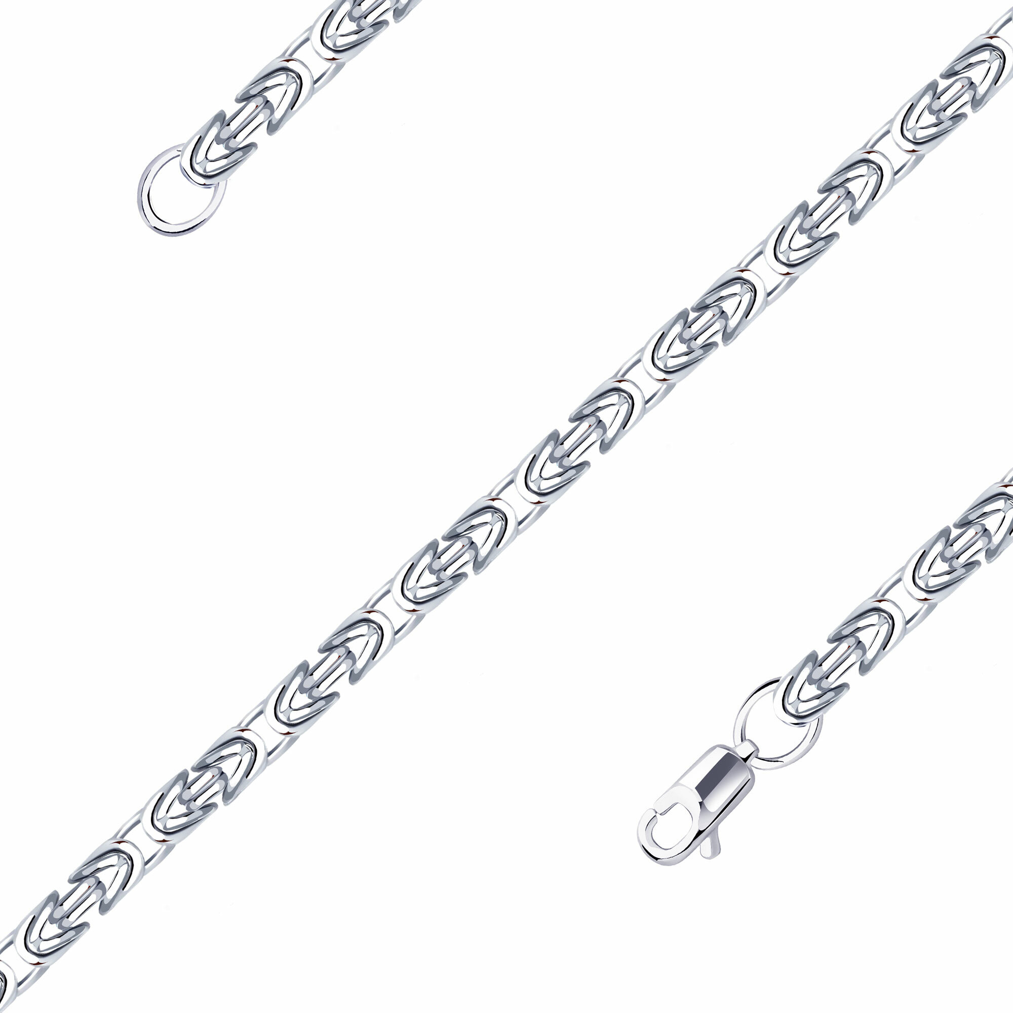 Цепь Diamant online, серебро, 925 проба, родирование