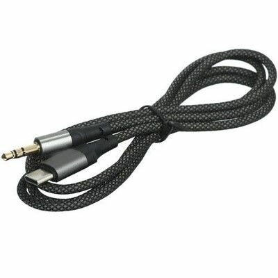 Кабель USB Type-C - jack 3.5 мм черный — фото 1