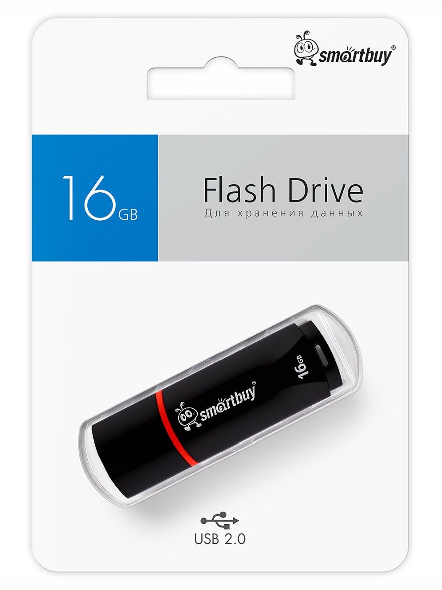 USB флешка Smartbuy 16Gb Crown black USB 2.0