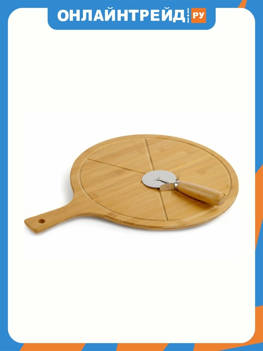 Доска для пиццы Attribute PIZZAIOLO 35 см, с ножом для пиццы (AGP035)