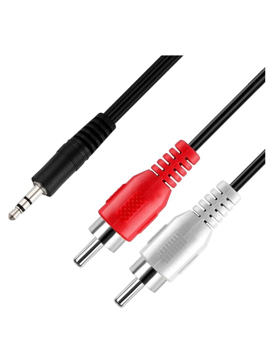 Кабель 5BITES AC35J2R-030M AUDIO / 3.5 JACK M / 2*RCA M / STEREO / 3M
