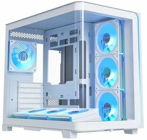 Компьютерный корпус XASTRA QR600 ARGB (QR600-7FM12A-C10-UC-L-WH) белый - Midi Tower, ATX, USB 2.0 Type A, USB 3.2 Gen 1 Type A, USB 3.2 Gen 2 Type C