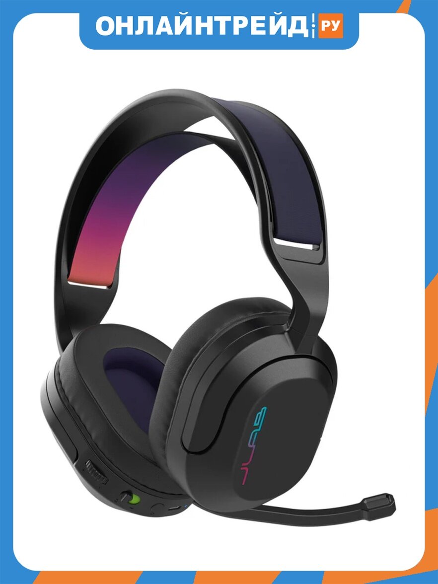 Беспроводная гарнитура Jlab Nightfall Wireless Gaming Headset Stereo - Black (IEUGHBNHTFALLRBLK4/GHBNHTFALLRBLK4)