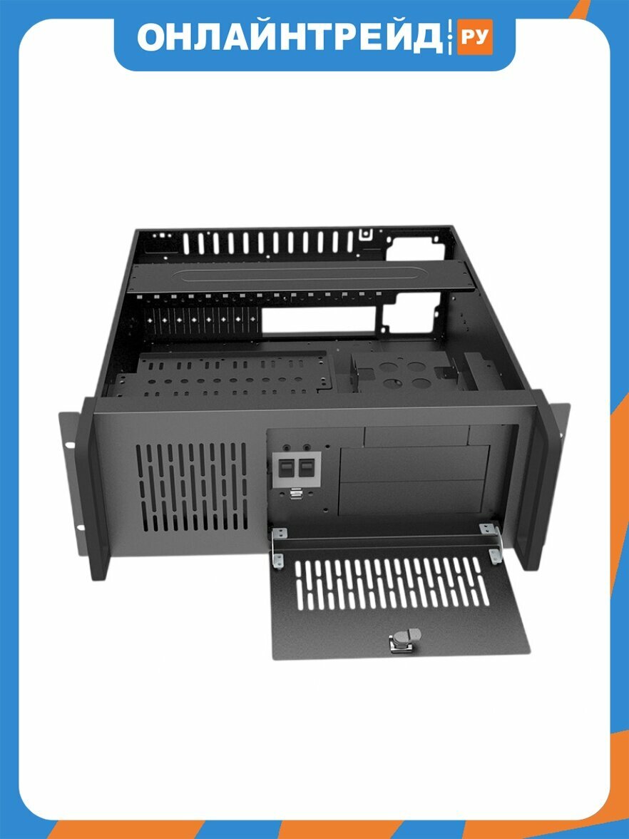 Серверный корпус Noname Server case FL-4U-835, 4U Rack, ATX, M-ATX, ITX, w/o psu, (support ATX), 1x2,5" in