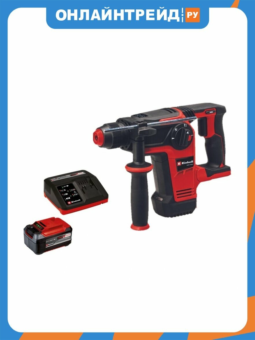 Перфоратор аккумуляторный Einhell PXC TP-HD 18/26 Li BL, 1 акк 5.2 Ач+ЗУ (4514265SET)
