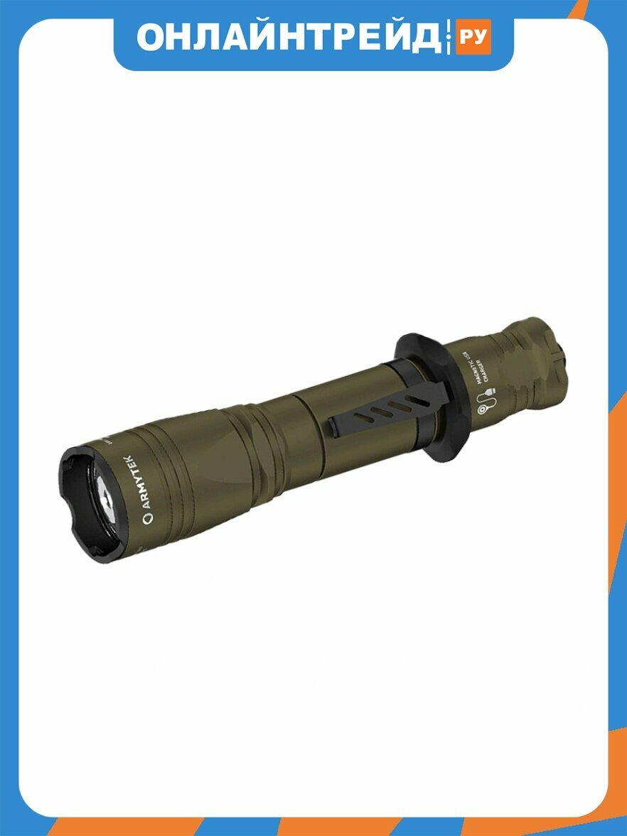 Мультифонарь Armytek Dobermann Pro Magnet USB Olive, 1400 лм, теплый свет, аккумулятор