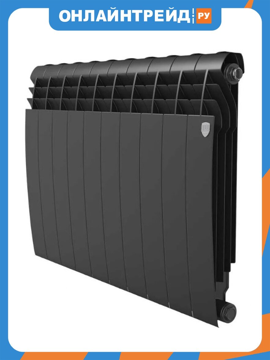 Радиатор Royal Thermo BiLiner B 500 Черный- 10 секц.