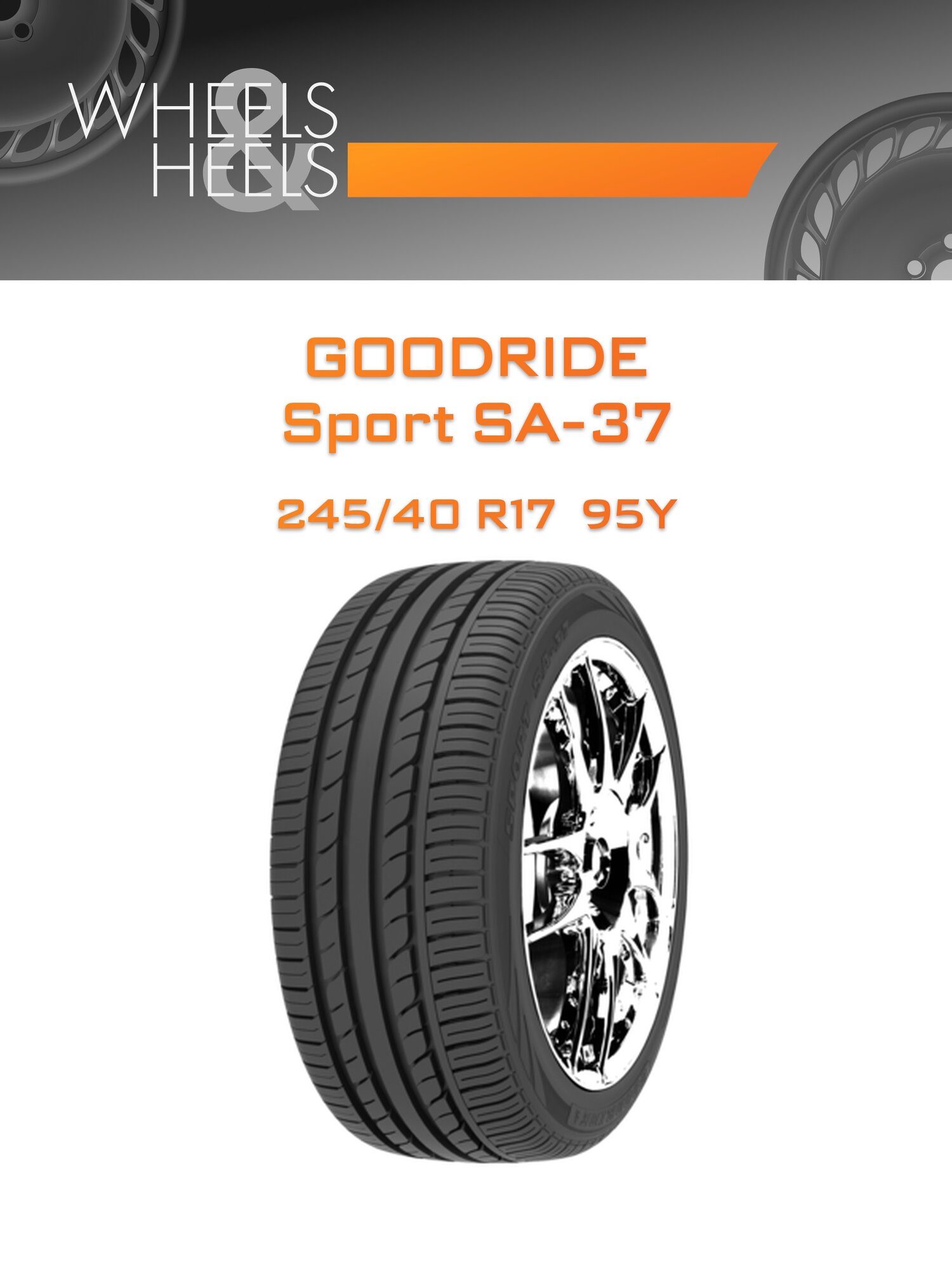 Шина автомобильная Goodride Sport SA-37 245/40 R17 95Y XL SUMMER, летняя, универсальная