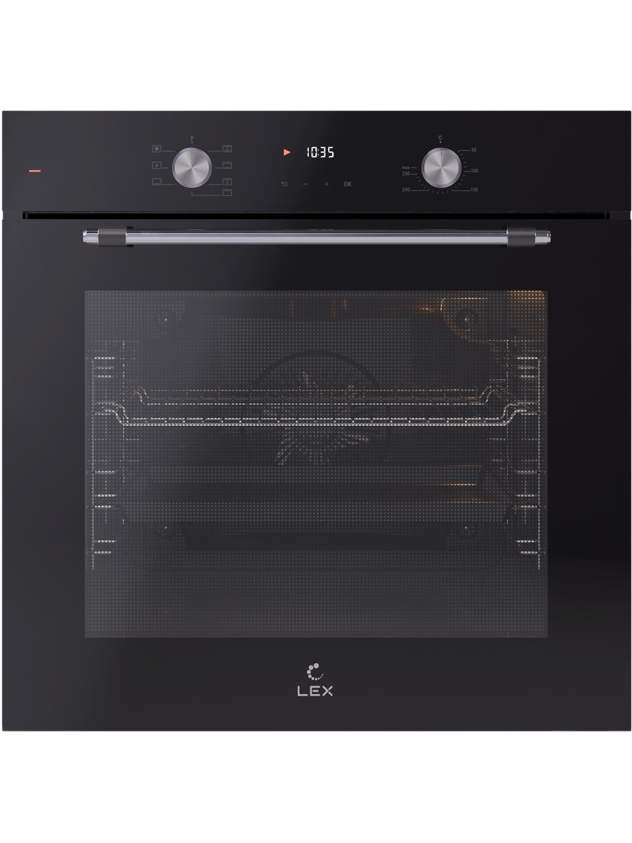 Духовой шкаф электрический Lex EDP 671 BL MAX, 78л, черный