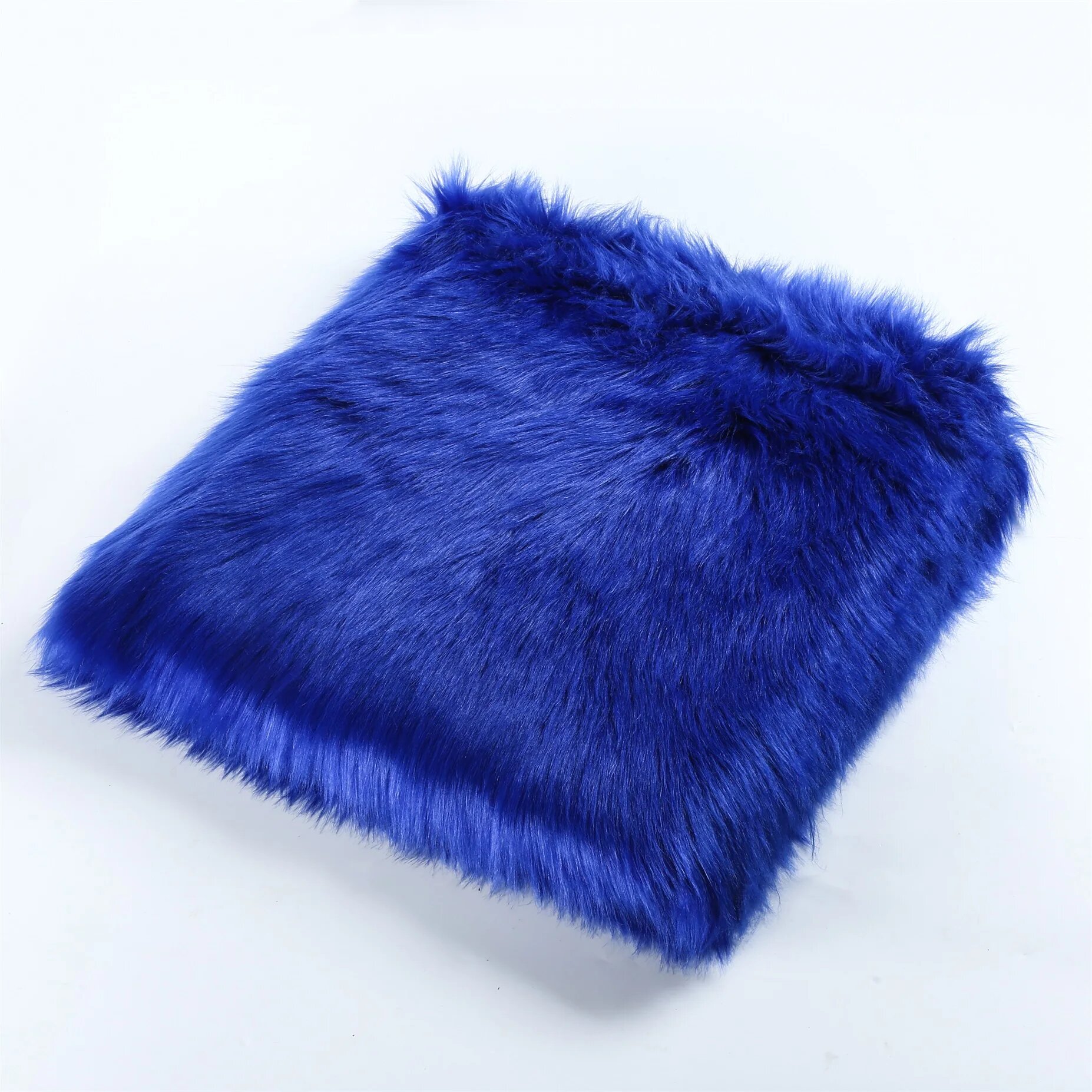Искусственный мех синий 50x180 см, Royal blue