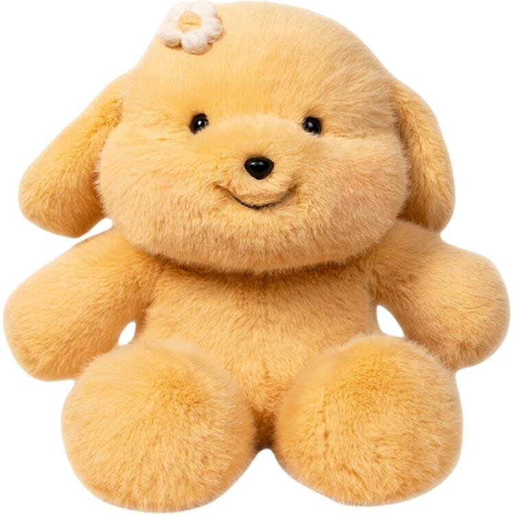 Плюшевая кукла-собачка унисекс PUPPYRED, Running Golden Retriever+Small Flower, 45 см