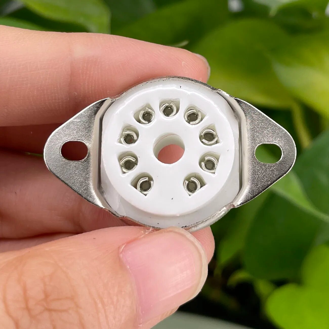 10шт керамические патроны для ламп GZC9-D, Tin Plated