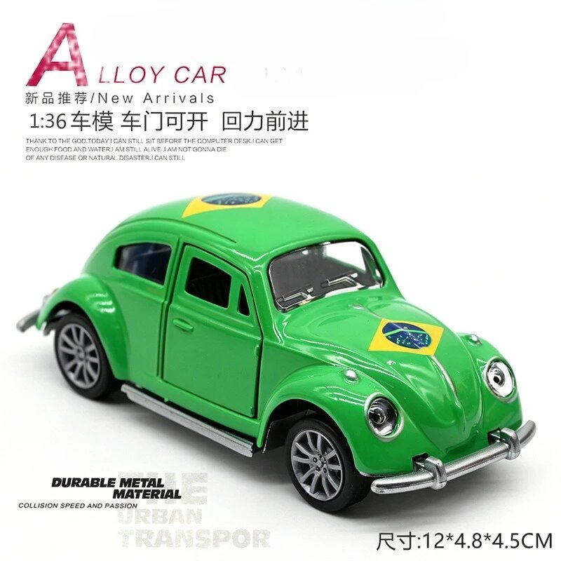Металлическая модель автомобиля WELLY 1:36 Green With box