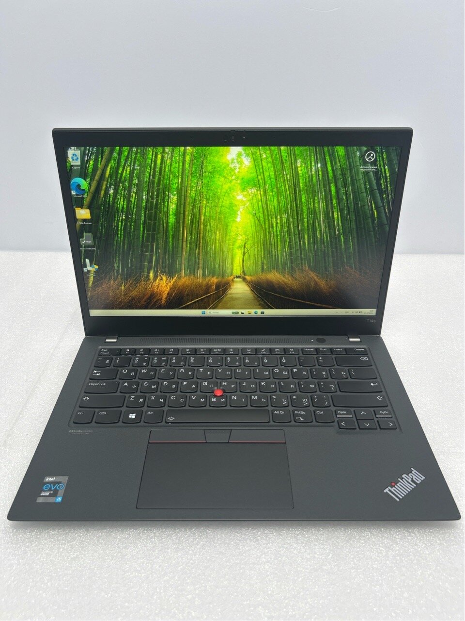 Ноутбука Lenovo ThinkPad T14s Gen 2 (20WM00A9RT) 14"/Intel Core i5 - 1135G7/RAM 8GB/SSD 256GB/Intel Iris Graphics/1920x1080/IPS/Win11/Подсветка кл-ры: LED/Черный. Состояние: B1
