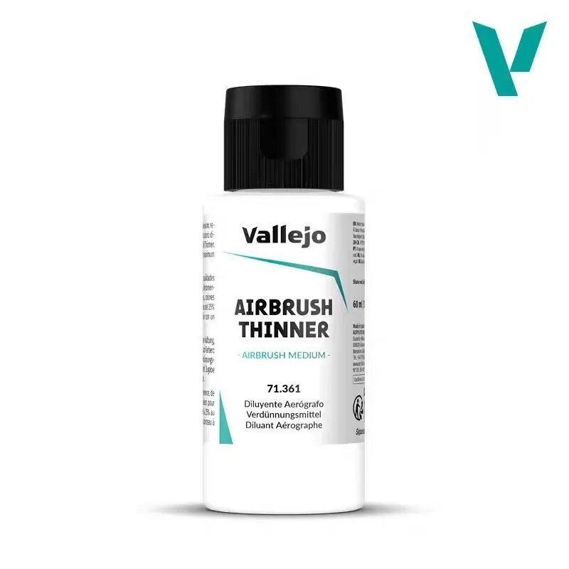 Растворитель и разбавитель для водных красок и грунтовки AIRBRUSH THINNER 60мл.