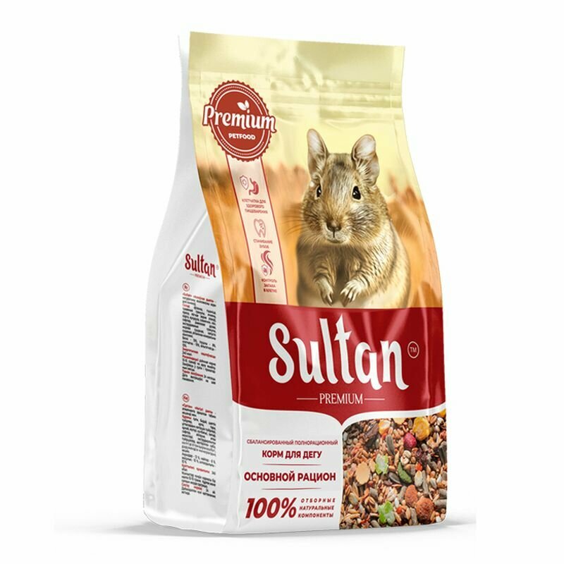 Sultan Premium Корм для дегу основной рацион, 400 г