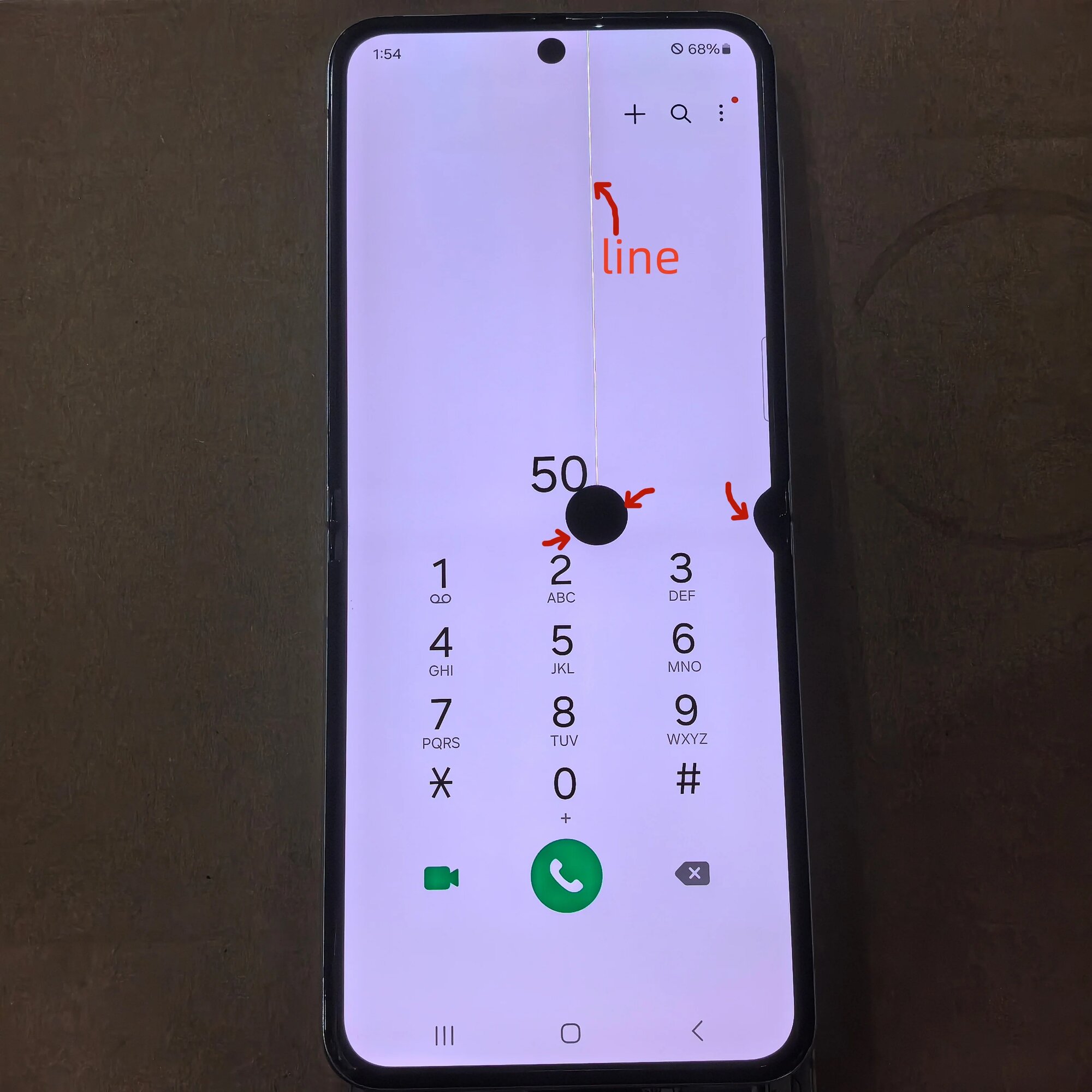 6,7-дюймовый сенсорный экран Zflip5 Super AMOLED для Samsung Galaxy Z Flip 5, экран SM- F731 F731b F731u, ЖК-дисплей с дефектом.