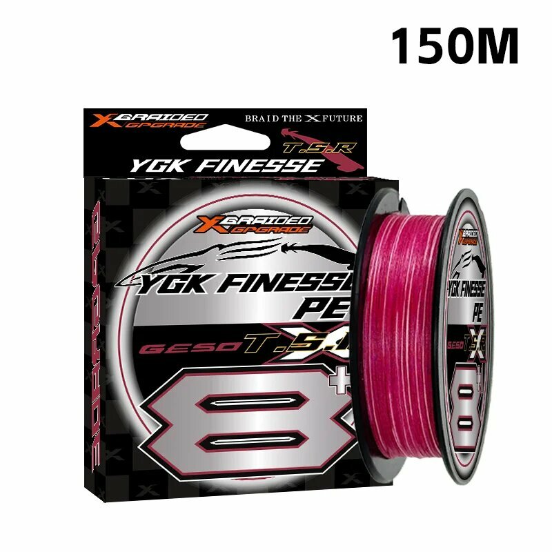 YGK Finesse PE 0.6, 150m, розовый
