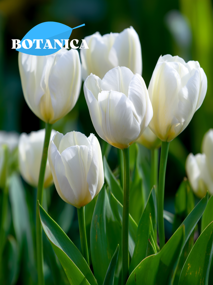 Луковицы цветов, botanica garden, Тюльпан Вайт Династия 3 штуки (белый)