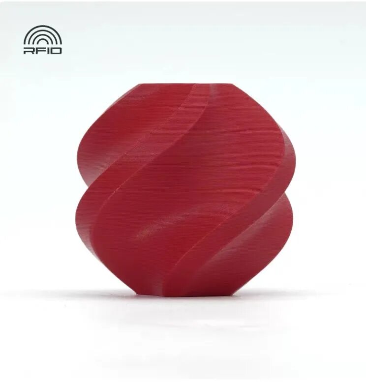 Bambu Lab PLA Matte пластик для 3D принтера 1,75 мм 1 кг на катушке (матовый малиновый)