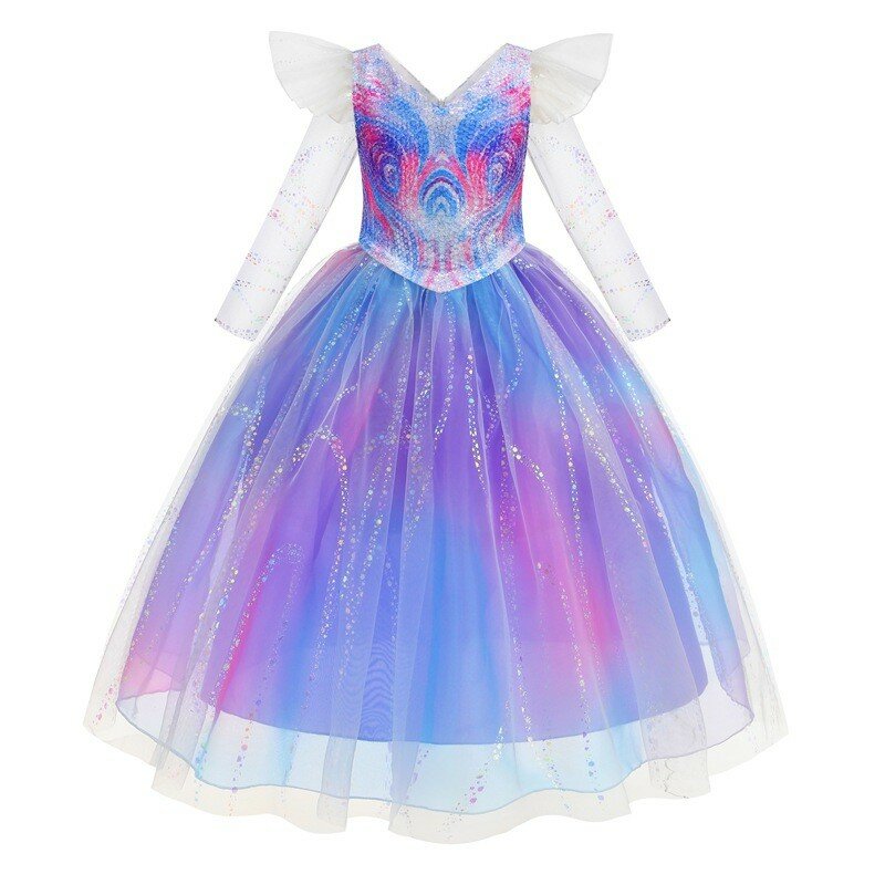 Wicked cosplay платье с полиэстеровым тюлем для детей 3-8 лет 110см