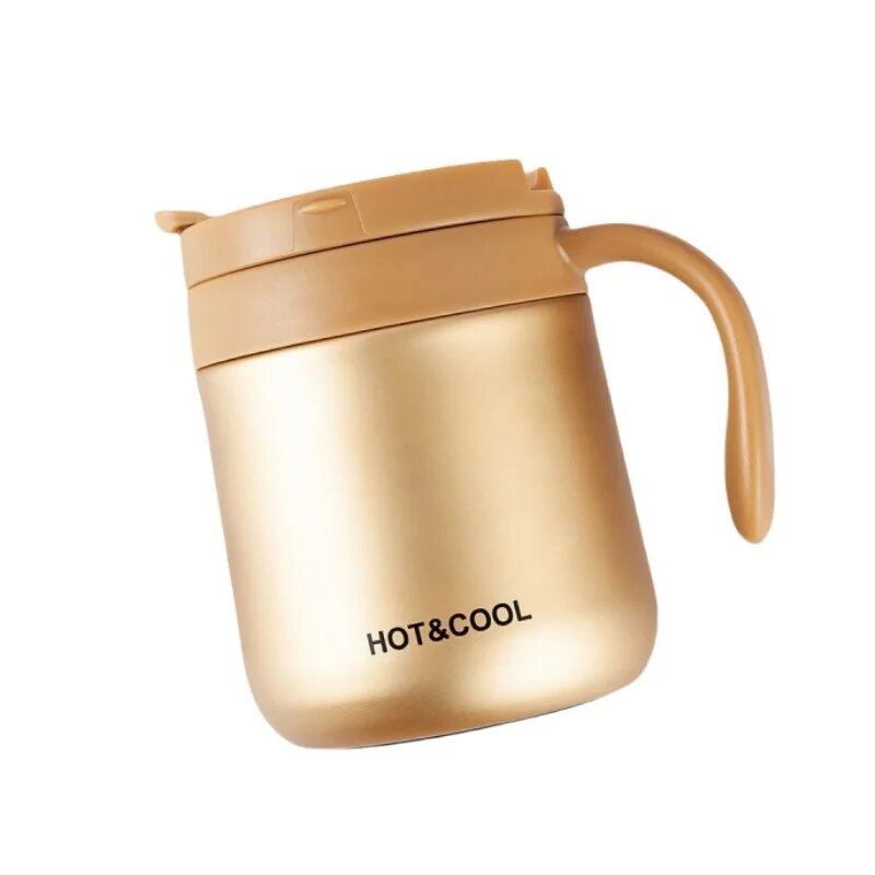 Термокружка из нержавеющей стали 350/500 мл Бежевый, 350ml, Gold