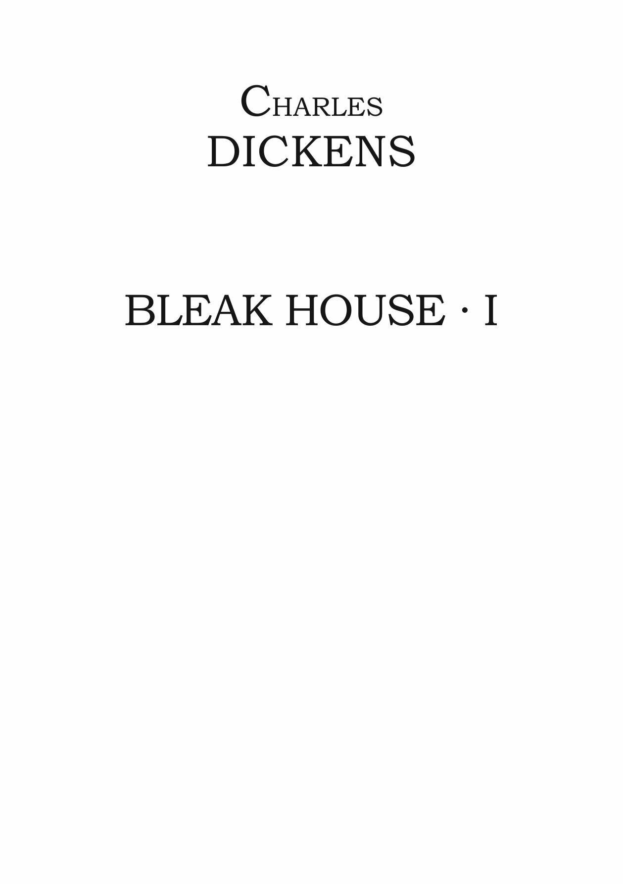 Bleak House I/Холодный дом 1 — фото 1