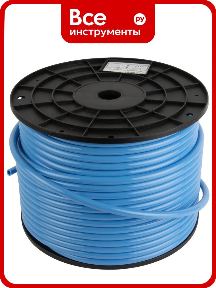 Трубка синяя PU 8x12 мм, длина 100 м Harrison HUS0812-BS