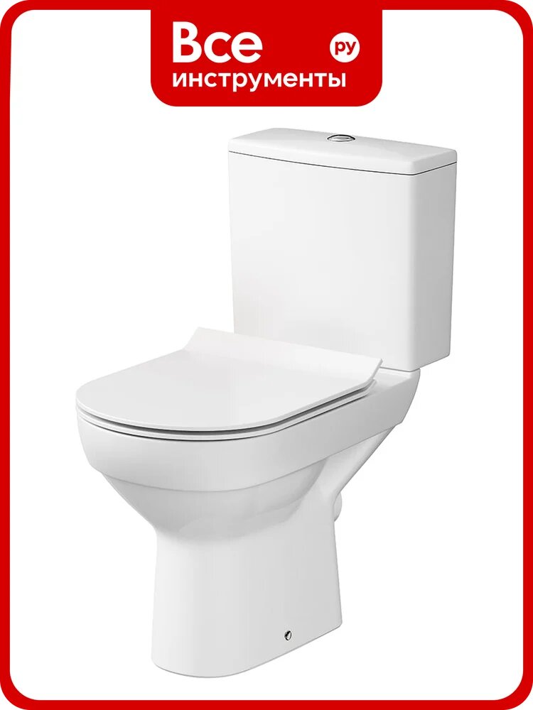Унитаз-компакт Cersanit CITY NEW CLEAN ON lift, e-off Slim KO-CIT011-3/5-COn-S-DL-w S-KO-CIT011-3/5-COn-S-DL-w