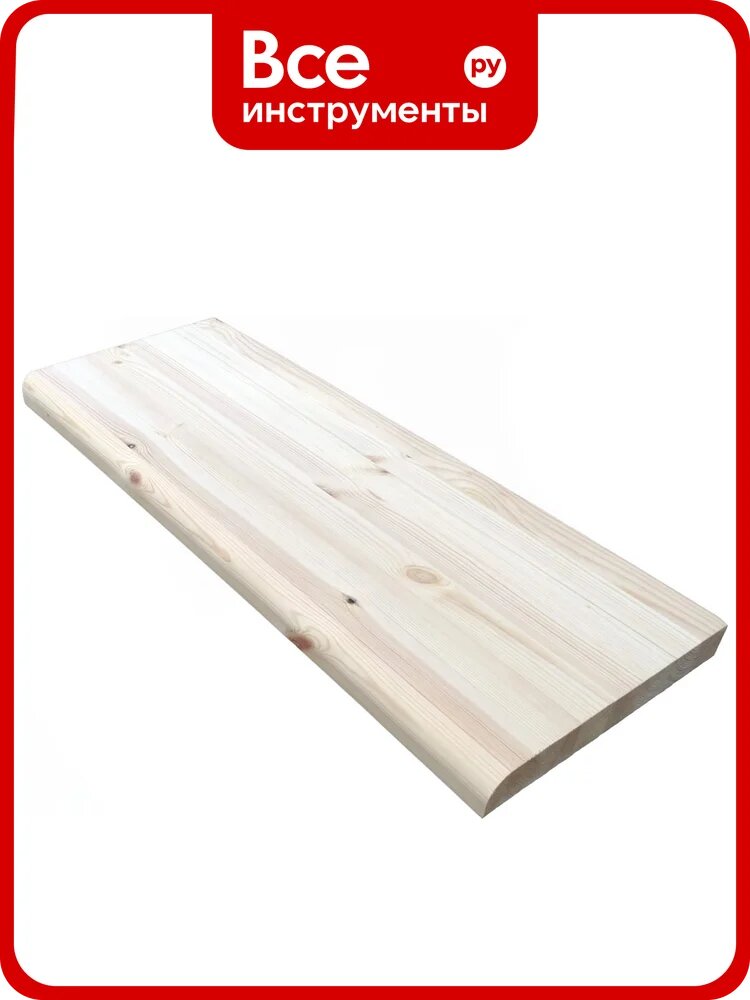 Ступень Сибирский лес, из сосны, 80x30x4 см, цвет светлое дерево