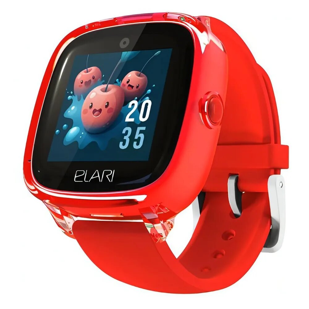 Часы с GPS трекером Elari KidPhone Fresh 4G Red