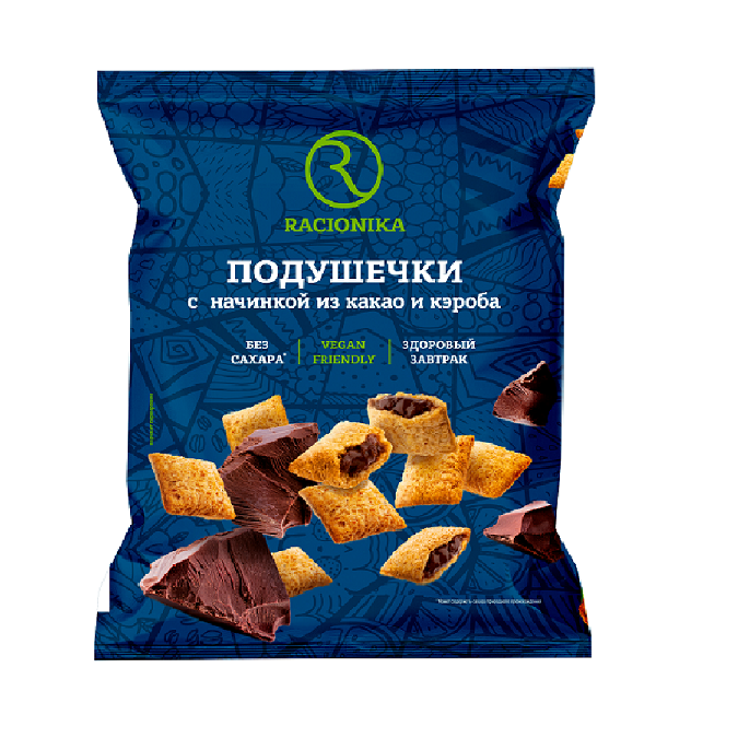 Подушечки с начинкой из какао и кэроба