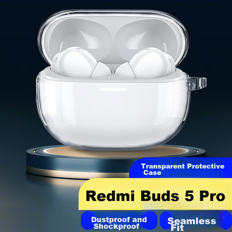Кейс Masentek из мягкого TPU для Redmi Buds 5 Pro с Bluetooth-зарядкой совместимый с Redmi 6/4/7S/Active/Youth Edition