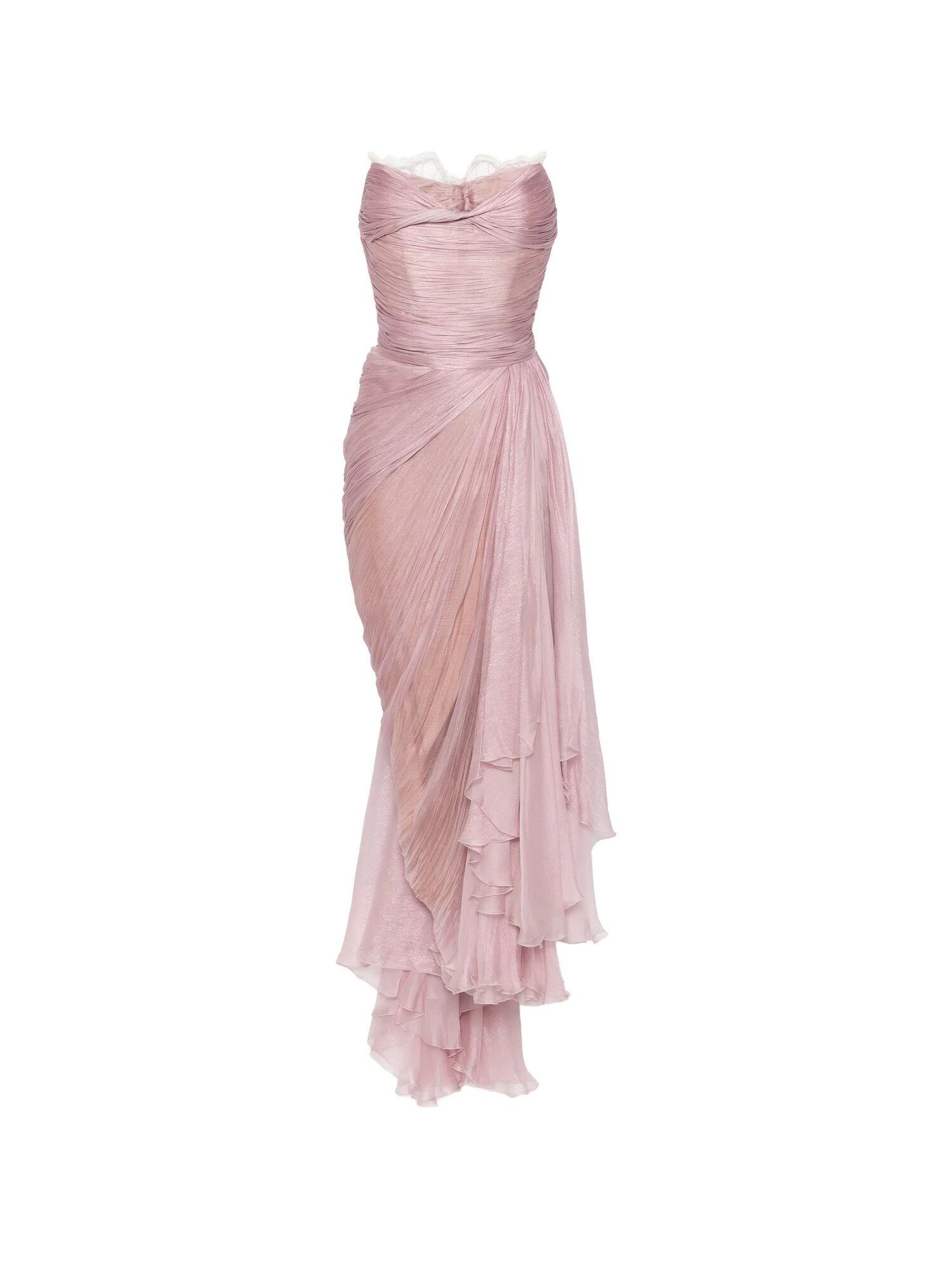 Платье Jolie X lace-trimmed draped maxi dress