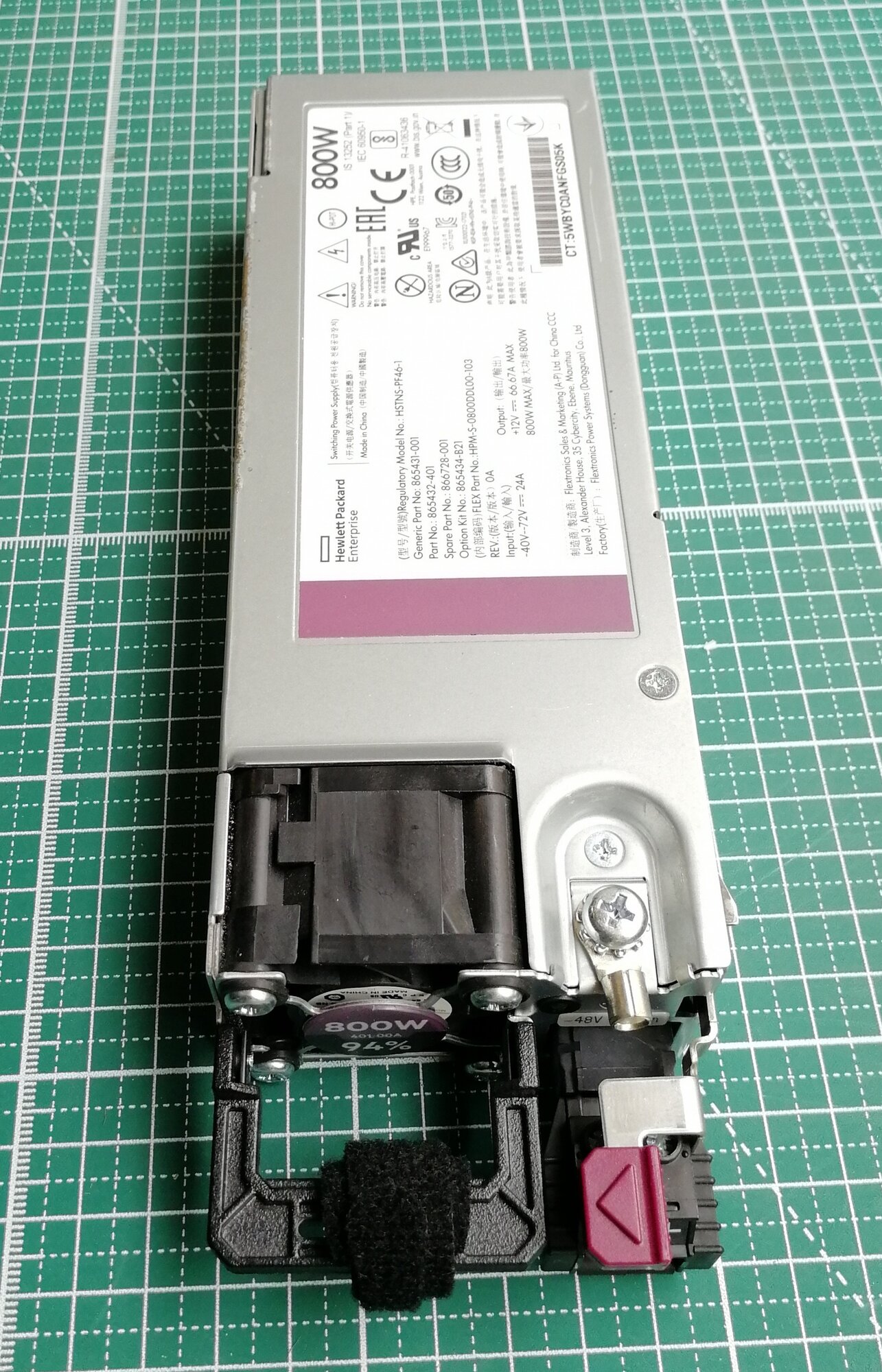 Блок питания HP 865434-B21 REF 800W серверный 865434-B21 866728-001 865432-401 865431-001 HSTNS-PF46-1 Flex Slot -48VDC Power Supply Hot Plug Low Halogen Kit уценка